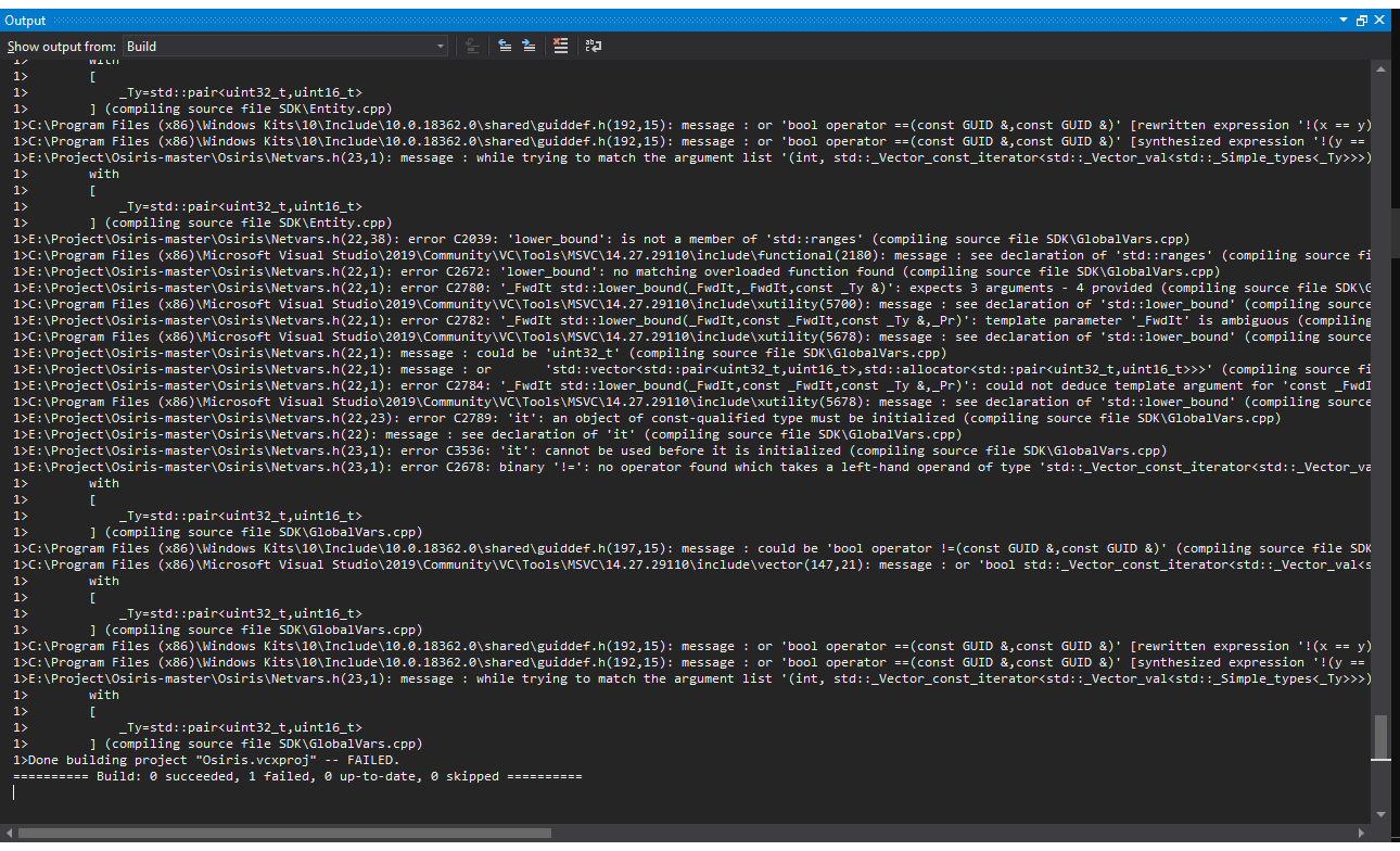 Compile Issue · Issue #2817 · danielkrupinski/Osiris · GitHub