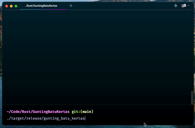GitHub - zakiego/rust-gunting-batu-kertas: Simple CLI game of Gunting Batu Kertas (Rock Paper ...