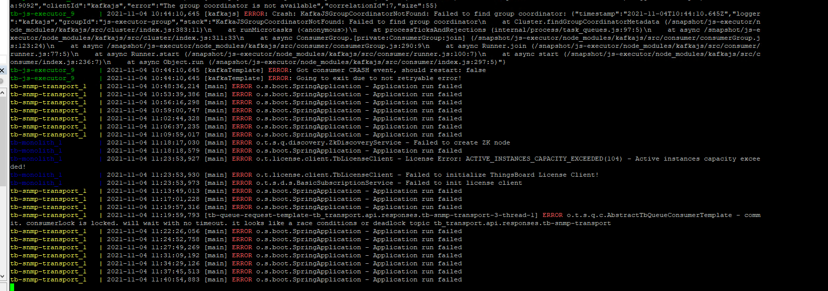 [Bug] Problem for install TB with Microservices architecture · Issue #5491 · thingsboard ...
