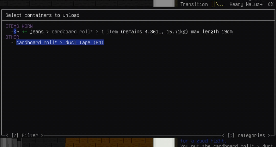 `Unload Container` ignores `NO_UNLOAD` · Issue #66850 · CleverRaven/Cataclysm-DDA · GitHub