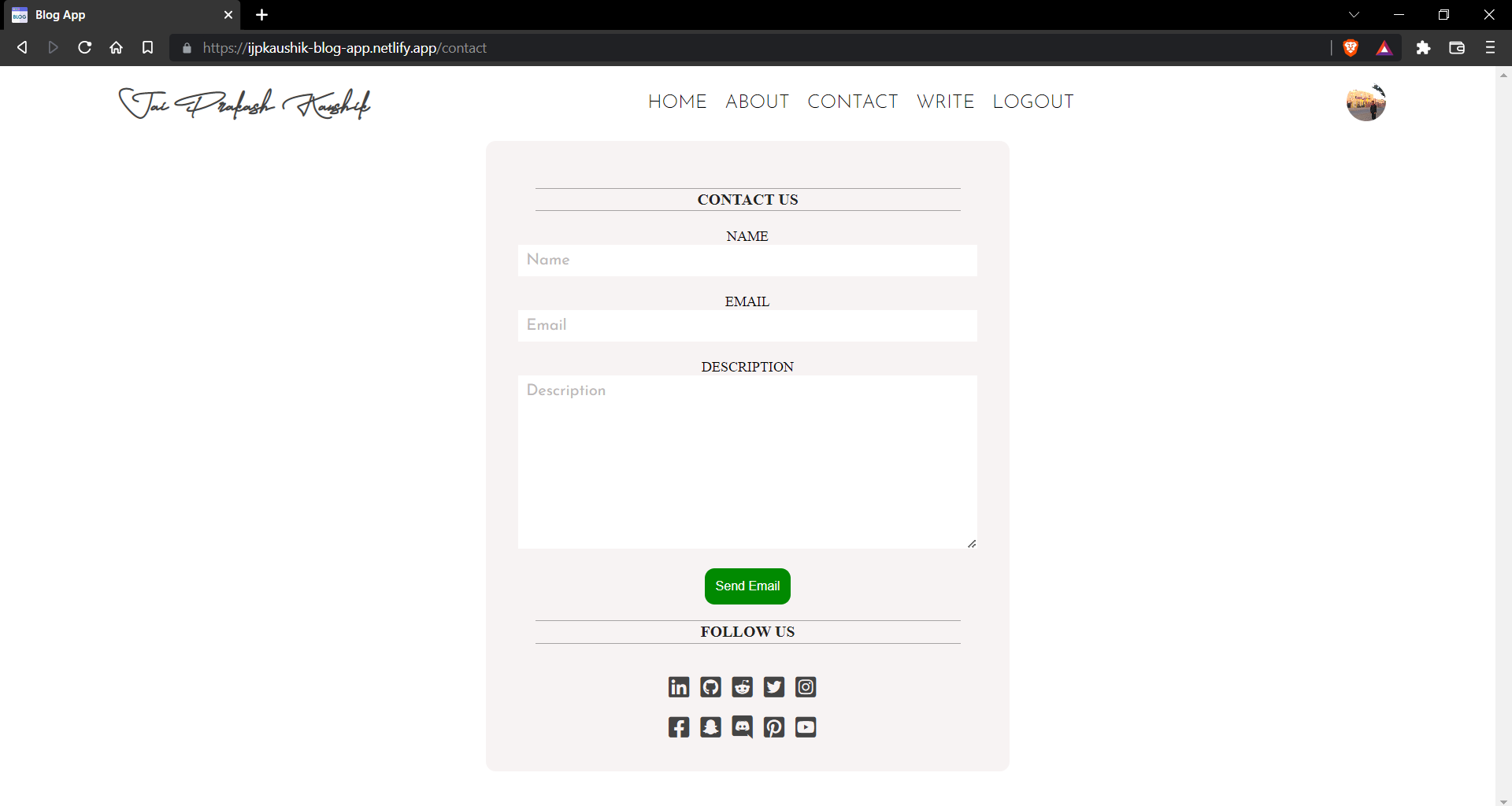 GitHub - ijpkaushik/BlogApp: A full stack mern blog application where you can post blogs in ...