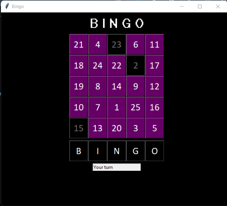 GitHub - anandverman/Bingo: A GUI based Bingo game