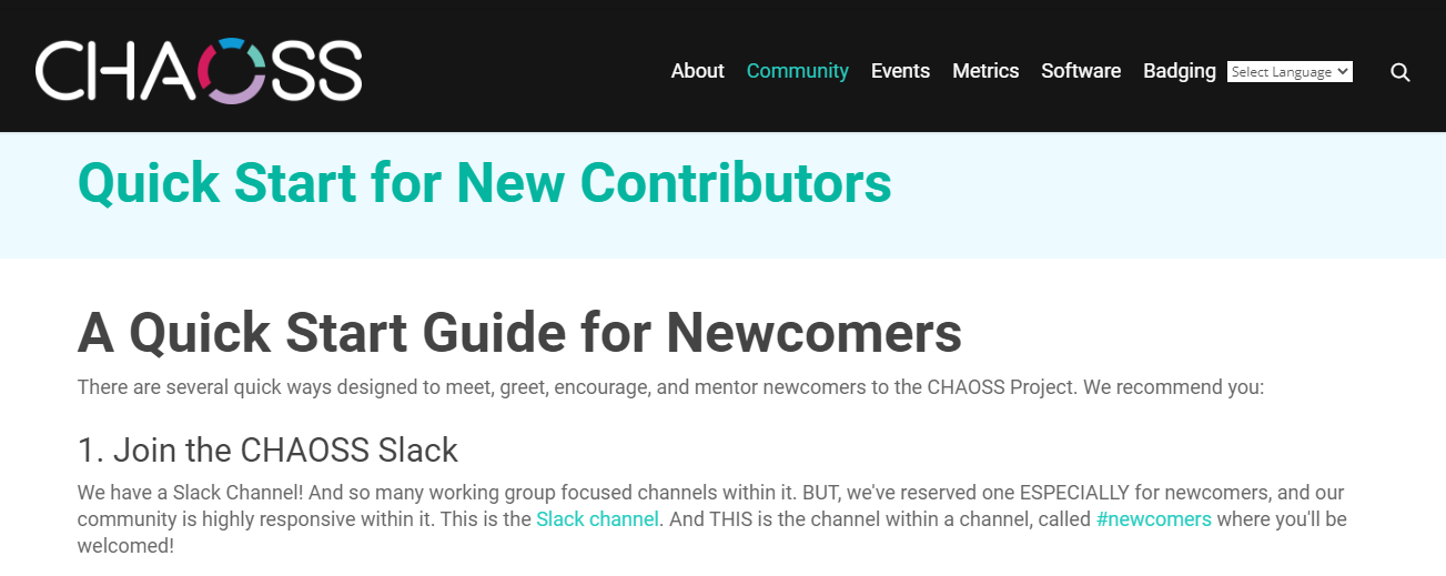 [DISCOURSE] Create a list of initial tags · Issue #466 · chaoss/community · GitHub