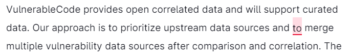 Grammatical Mistakes In Vulnerablecode Docs · Issue 1134 · Aboutcode Orgvulnerablecode · Github