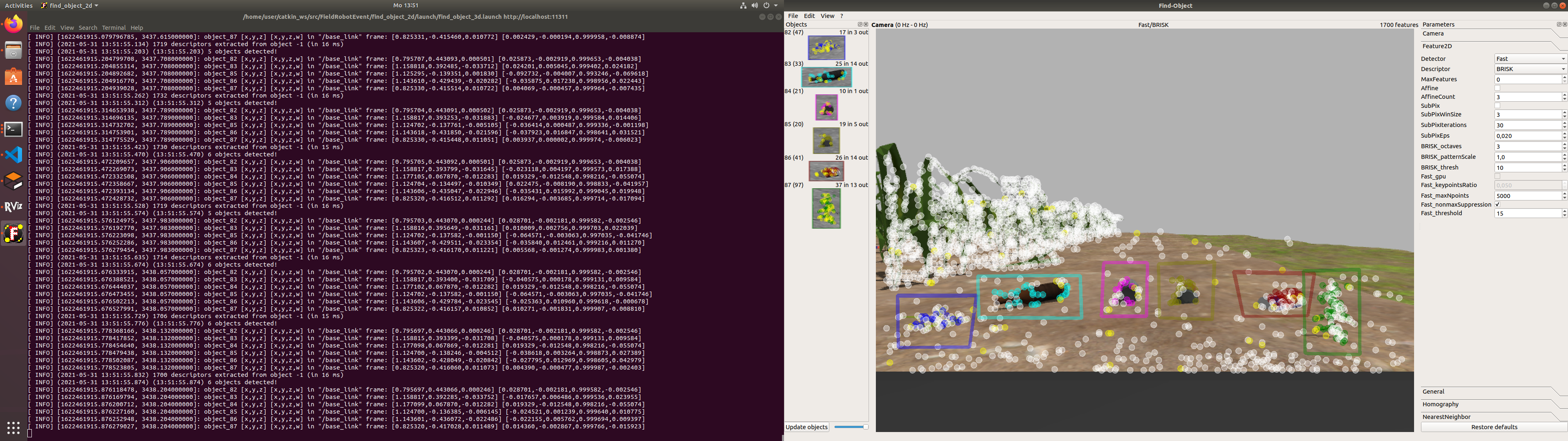 Detection In Gazebo · Issue 114 · Introlab Find Object · Github
