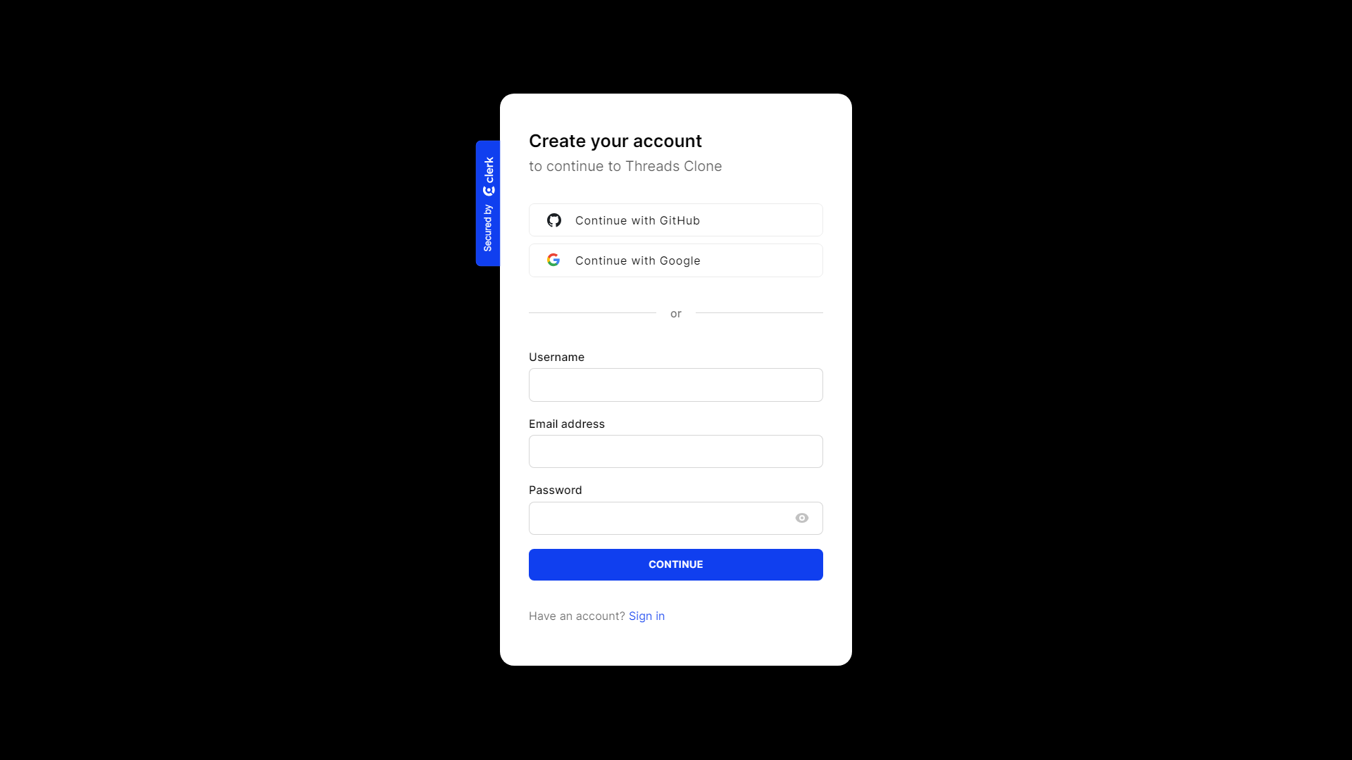 Github Martinzakhaevthreads Clone