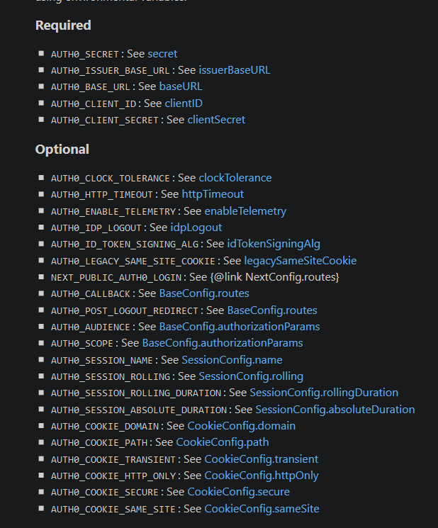 There are a few dead links in the documentation. · Issue #282 · auth0/nextjs-auth0 · GitHub
