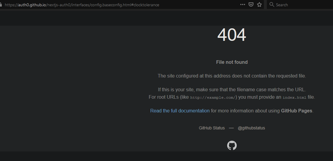 There are a few dead links in the documentation. · Issue #282 · auth0/nextjs-auth0 · GitHub