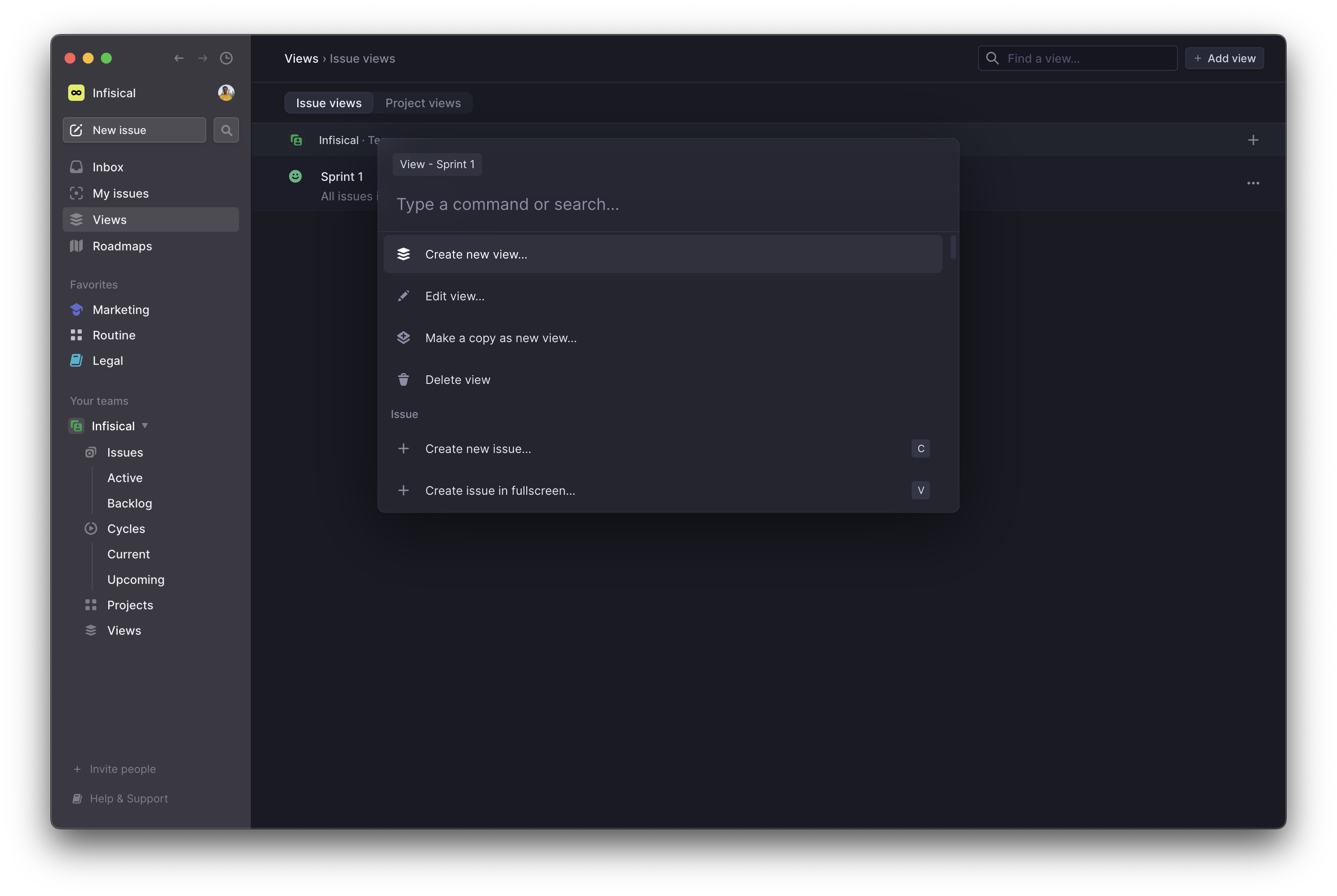Cmd+K Popup · Issue #675 · Infisical/infisical · GitHub