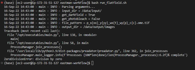 Basic Flatfield Correction Plugin does not check filePattern argument · Issue #380 · PolusAI ...