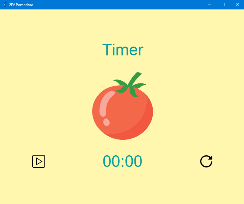 Github Felipefv13 Pomodoro Timer Pomodoro Timer Is A Project Made In Python Using The Tkinter