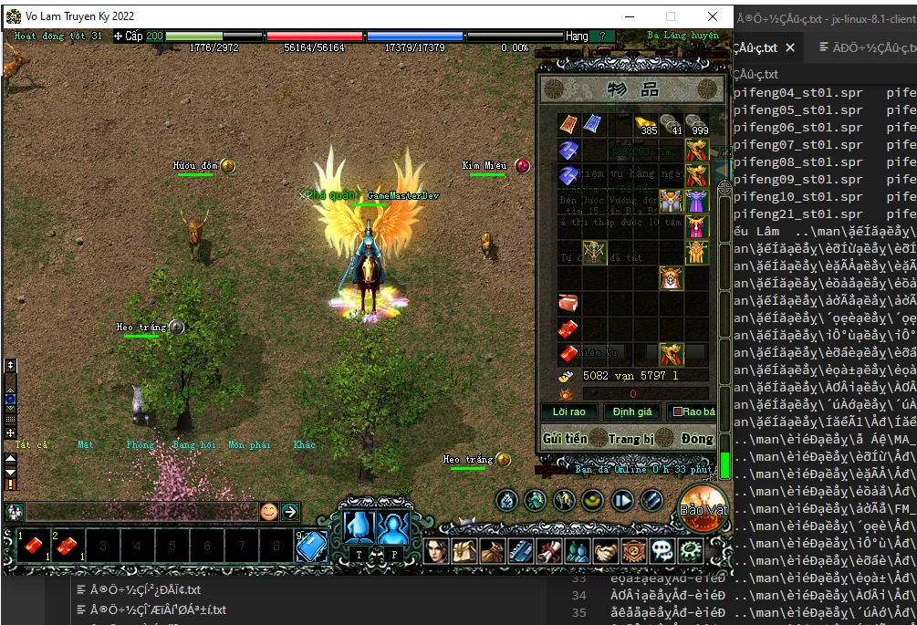 [JX-LINUX] CHỦ ĐỀ LÀM MỚI JX - PHI PHONG - CÁNH - NGỰA - NPC - SKILL ...