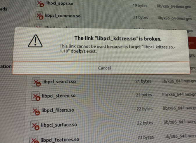 the link libpcl_xxxx.so is broken · Issue #5445 · PointCloudLibrary/pcl · GitHub