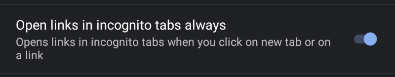 [Feature Request] always incognito mode · Issue #1413 · ungoogled-software/ungoogled-chromium ...