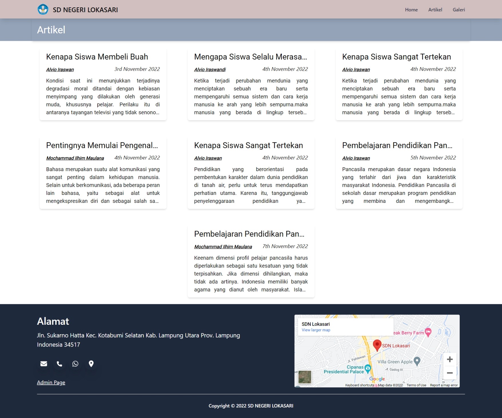 Github Skmnkn Miniproject School Article Miniproject For Task In Alterra Academy