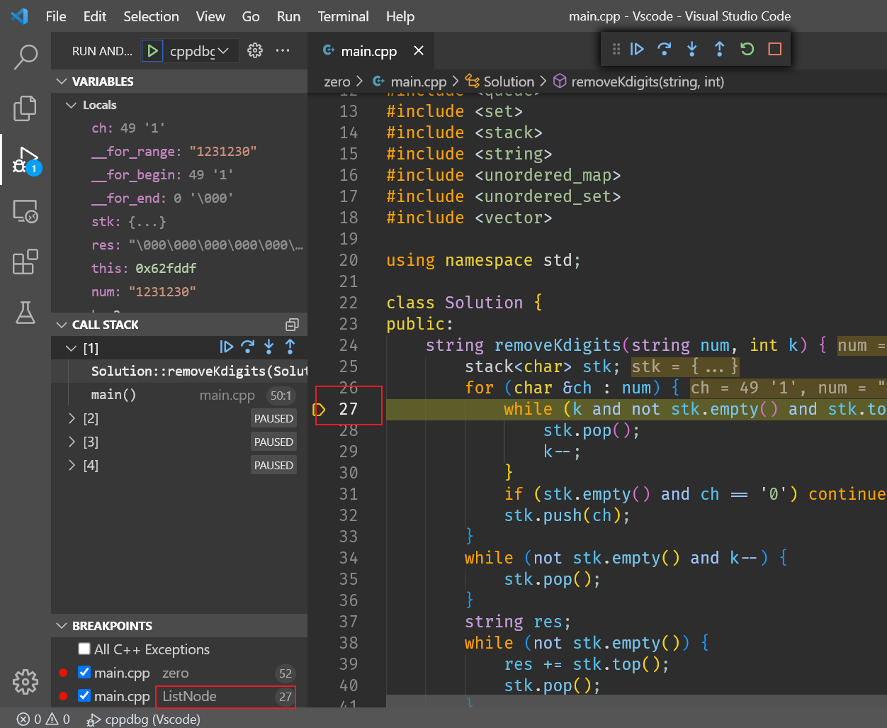 Stop at a breakpoint which belongs to other file · Issue #10323 · microsoft/vscode-cpptools · GitHub