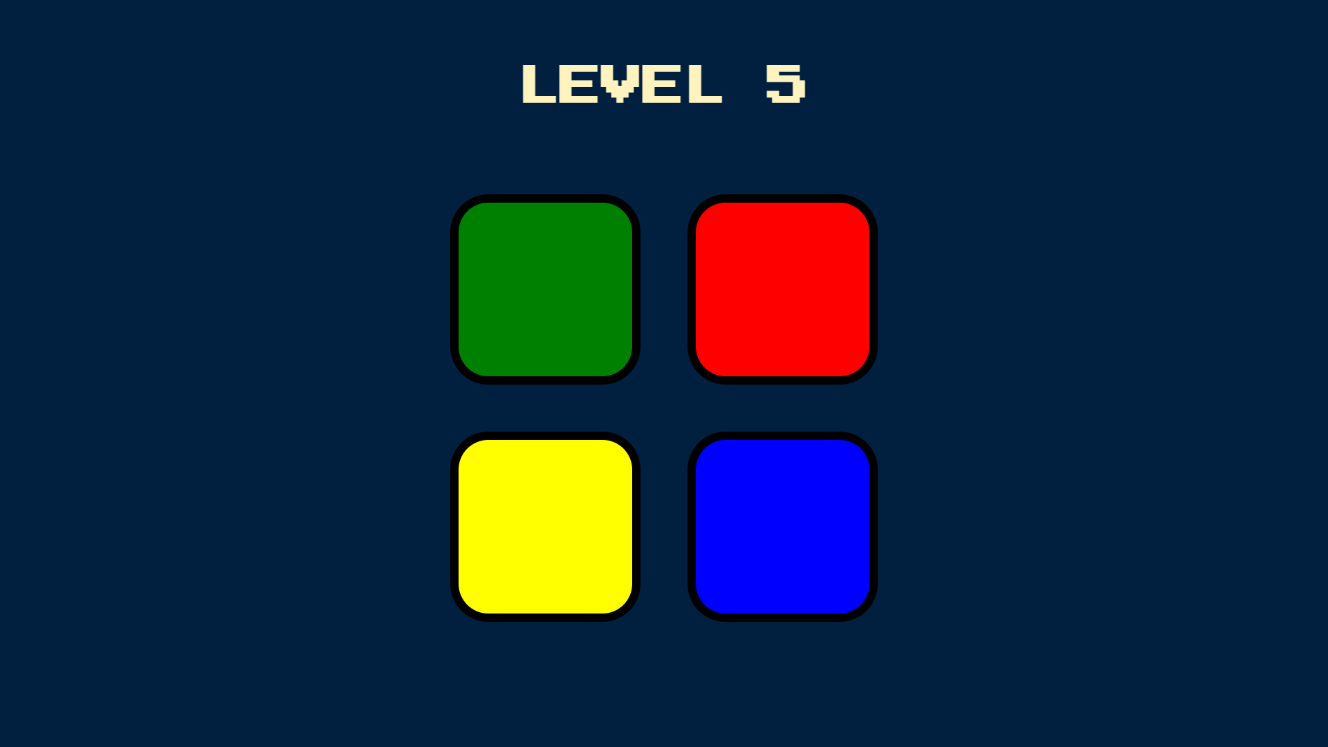 GitHub - shawakchoudhary/Simon-game: This game has four colored buttons ...
