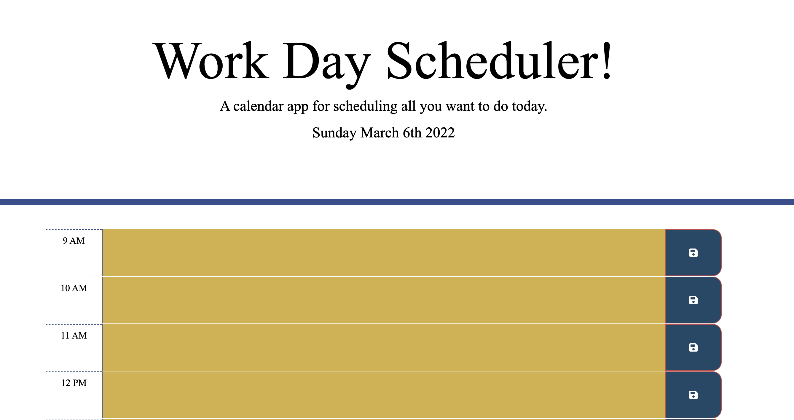 GitHub - ryanchen0706/workday: Work Day Scheduler