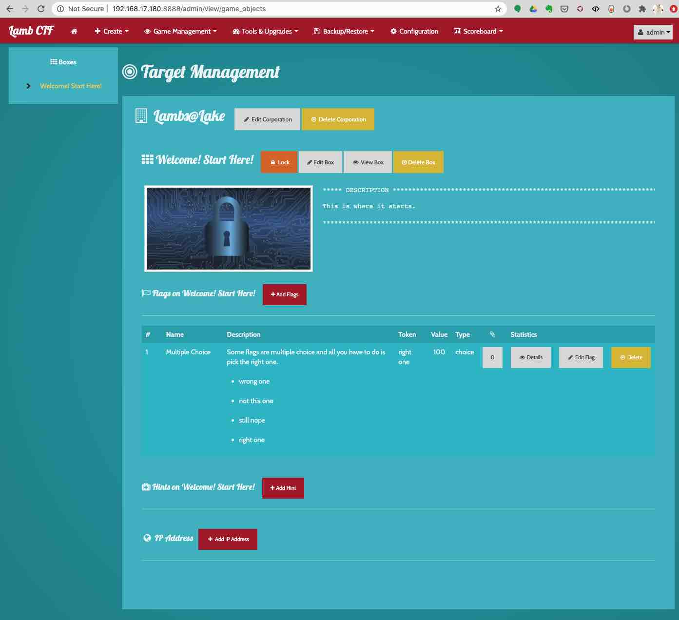 Glitch in the Matrix Actually a 500 · Issue #392 · moloch--/RootTheBox · GitHub