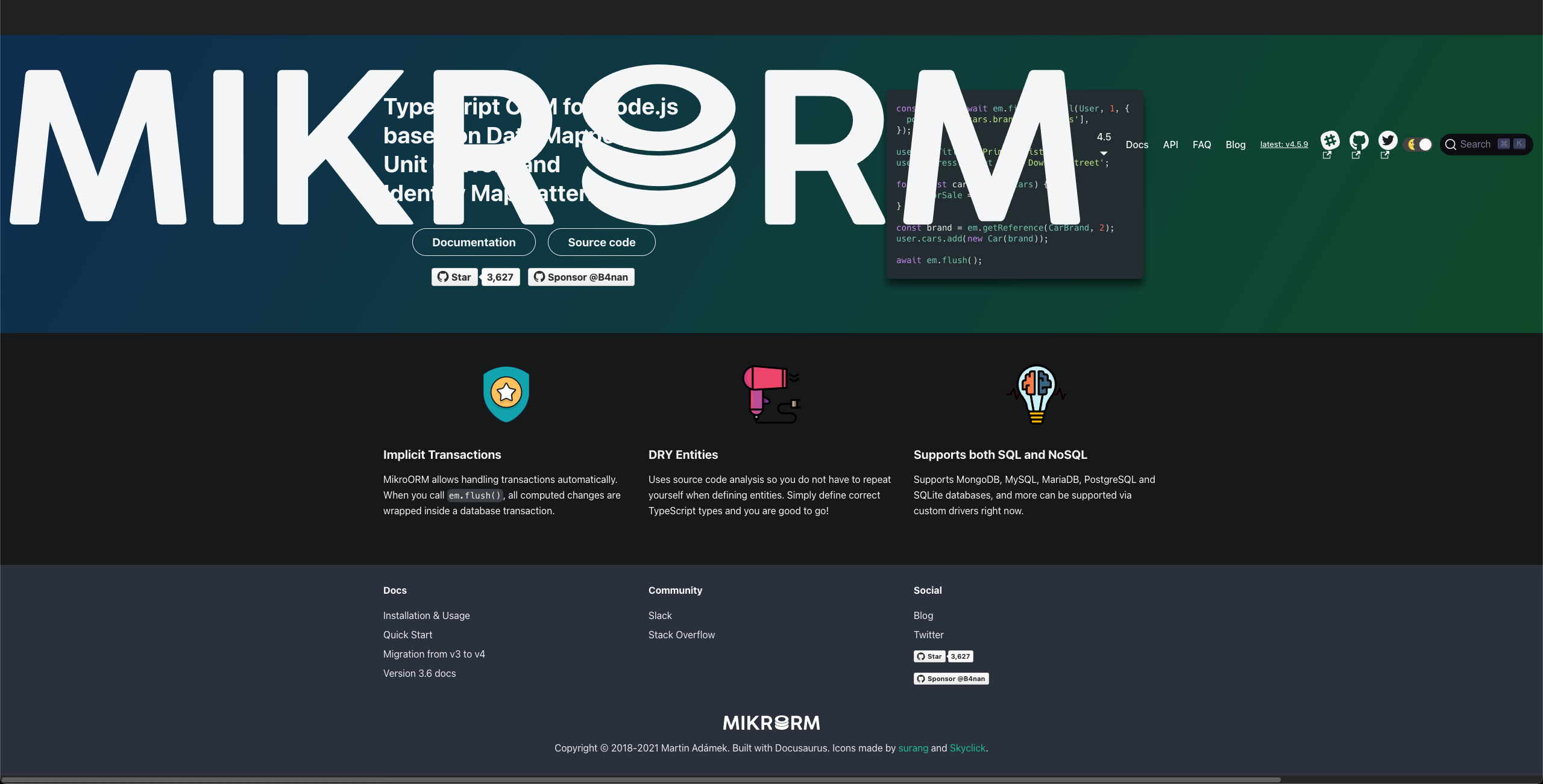 Docs website logo is very large · Issue #2281 · mikro-orm/mikro-orm · GitHub