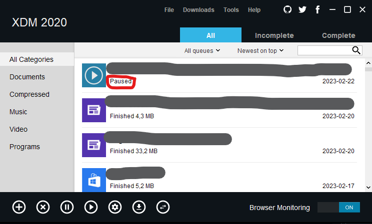 Downloads are always automatically paused · Issue #995 · subhra74/xdm · GitHub