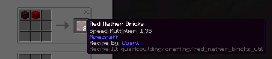 [Suggestion]: Make Blue Nether Bricks give the same Speed Bonus as Red ...
