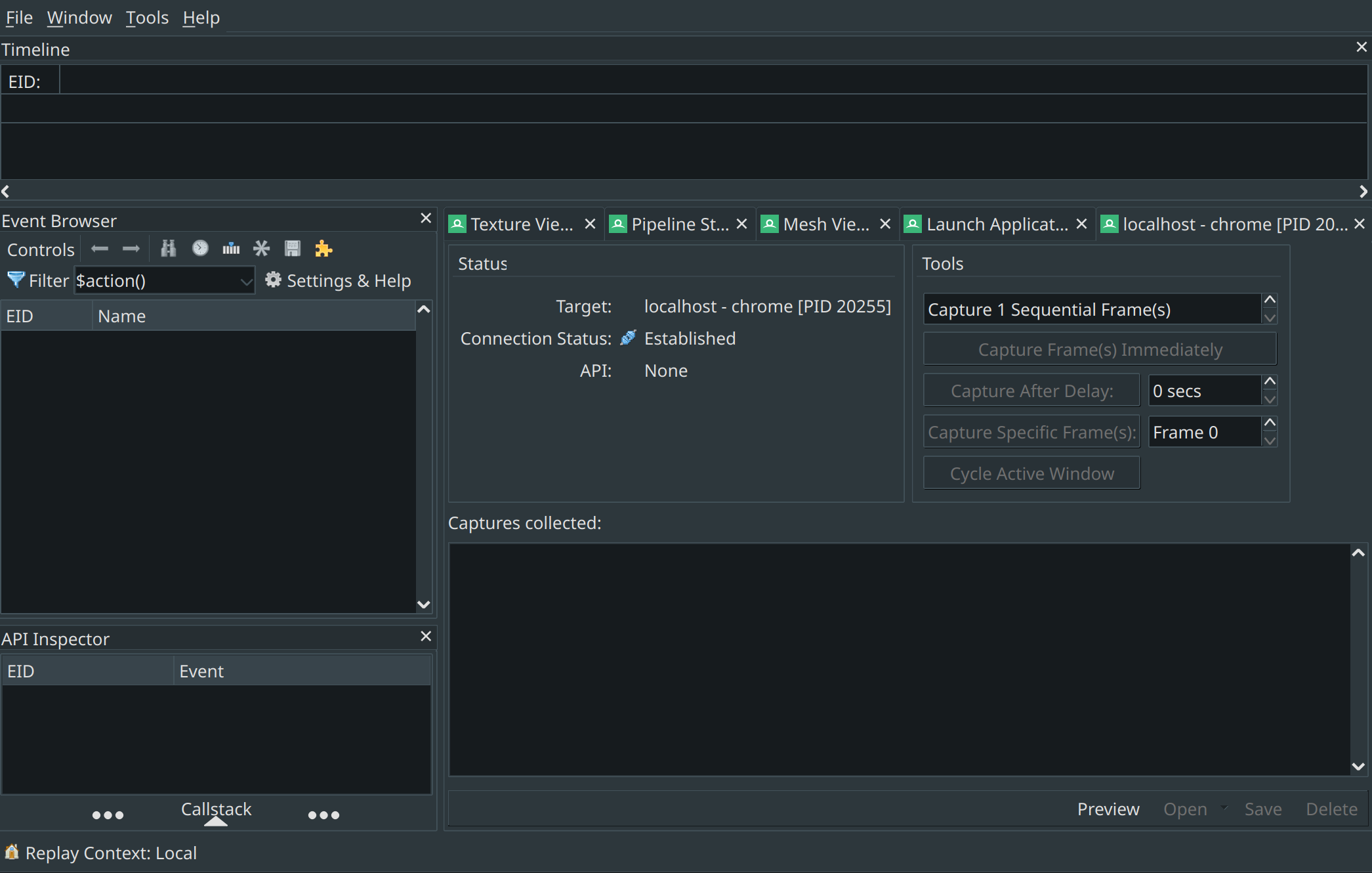 Capturing Option in GUI disabled · Issue #2889 · baldurk/renderdoc · GitHub