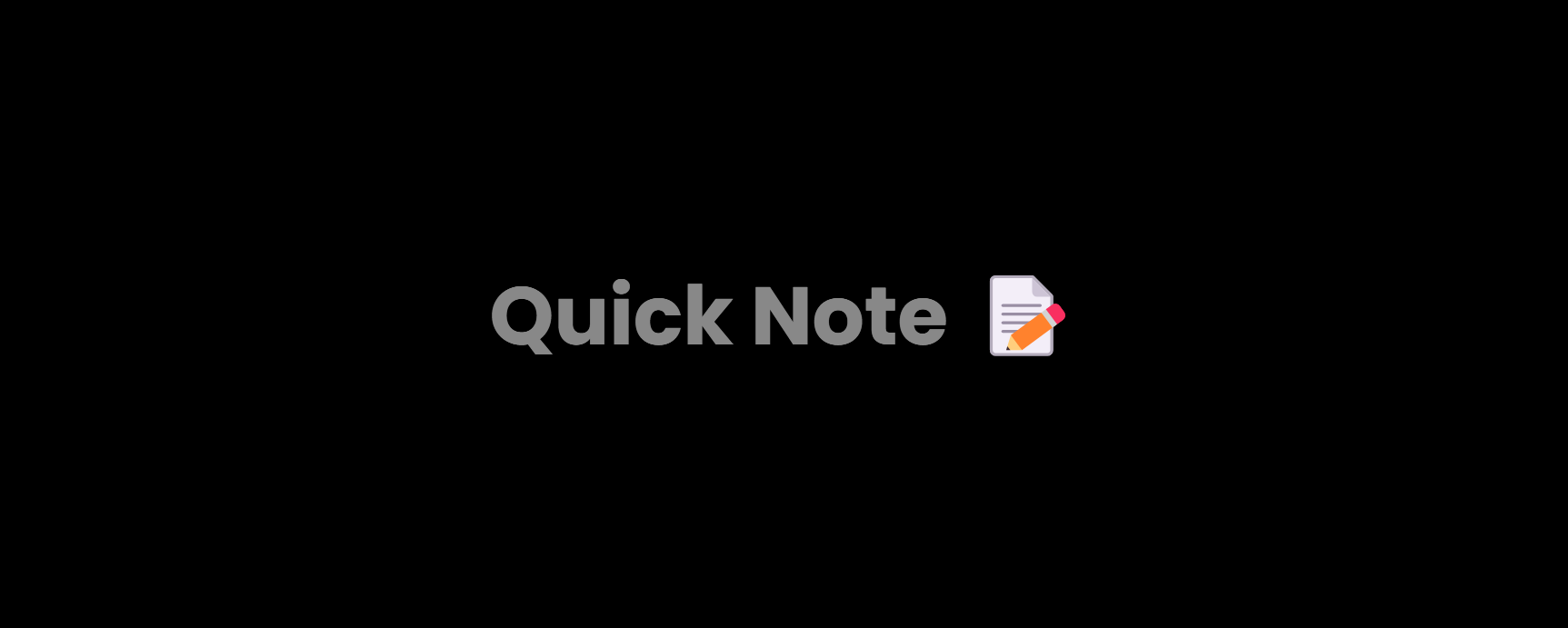 GitHub - shubhamashish33/quick-note: Chrome Externsion to quickly jot down what's on your mind