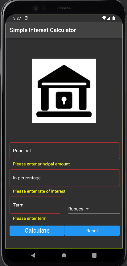 GitHub - janvist/Simple-Interest-Calculator: A flutter application that ...