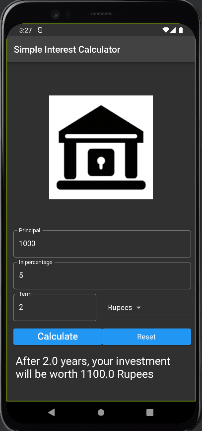 GitHub - janvist/Simple-Interest-Calculator: A flutter application that ...