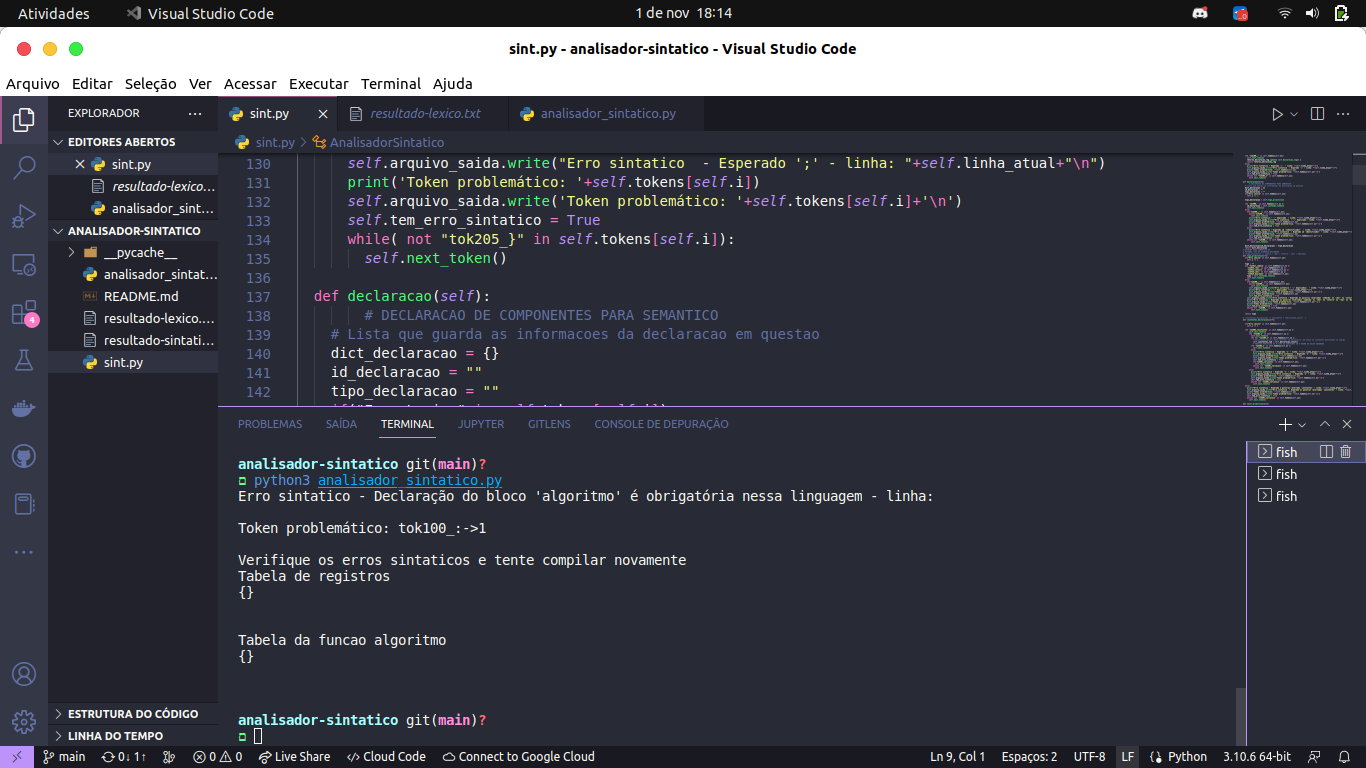 GitHub - larisard/analisador-sintatico