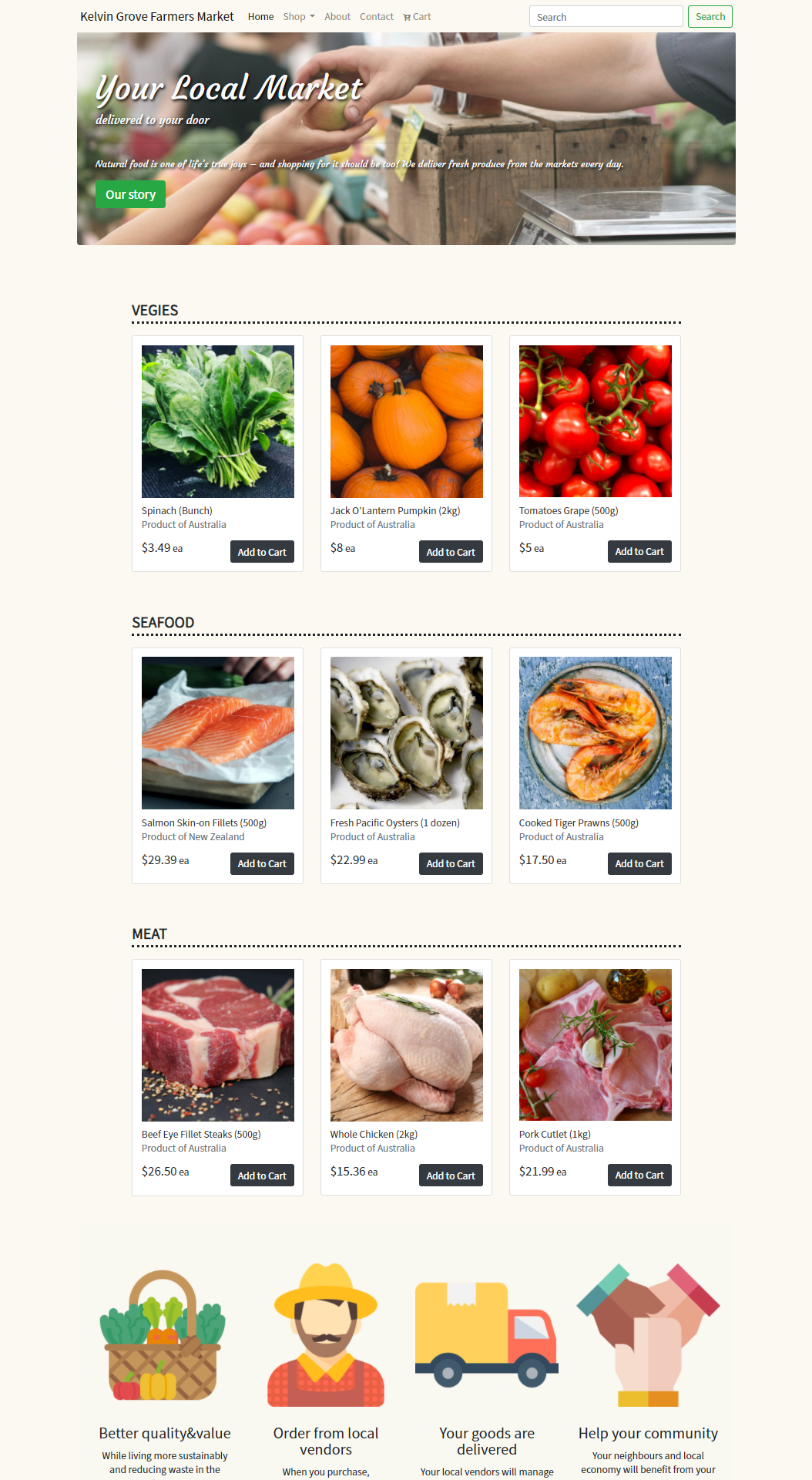GitHub - yenapark-dev/fruit-market-web-frontend: Front-end prototype e-commerce web app with ...
