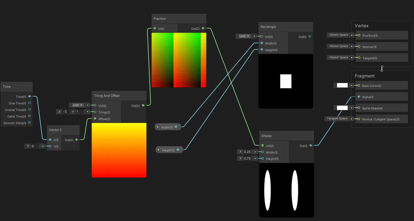 Unity Game Engine How To Add Spacing Between Shader Graph Sprites 