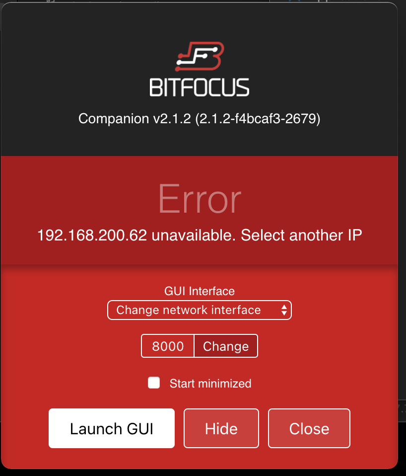 Companion App Crashing at Open · Issue #1398 · bitfocus/companion · GitHub