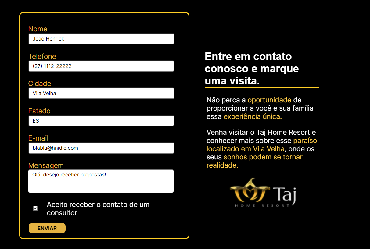 GitHub - JoaoPedroAC/Taj-Home-Resort