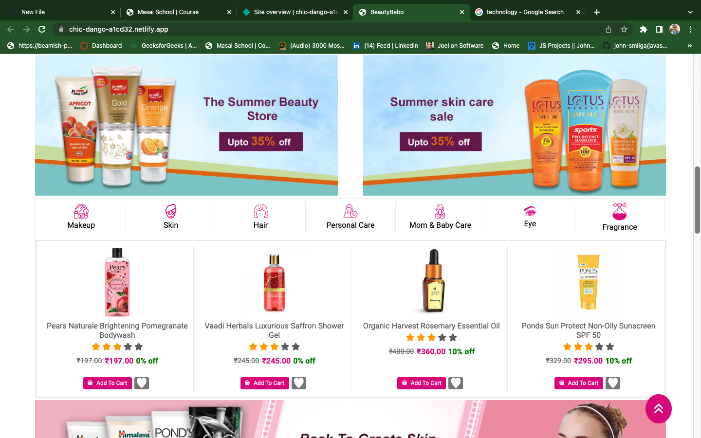 GitHub - Akash-kumar-2021/beauty-bebo-clone