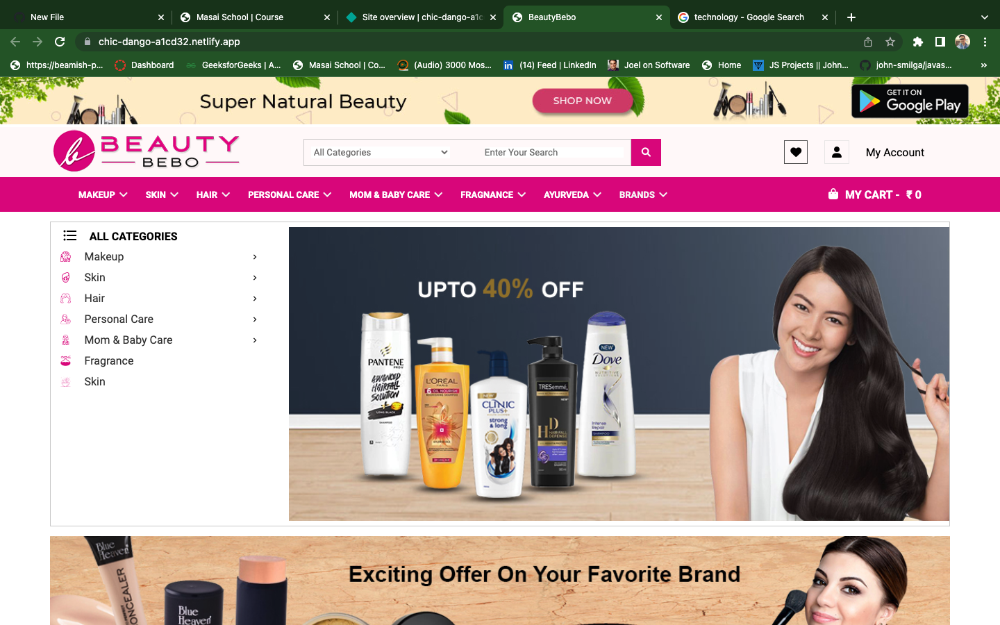 GitHub - Akash-kumar-2021/beauty-bebo-clone