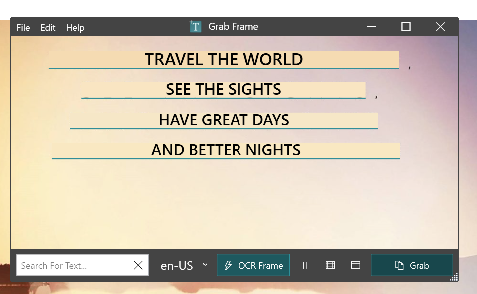 Option for Grab Frame to recognize content on the button click · Issue #226 · TheJoeFin/Text ...