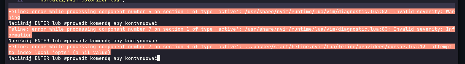 [Bug] · Issue #201 · famiu/feline.nvim · GitHub