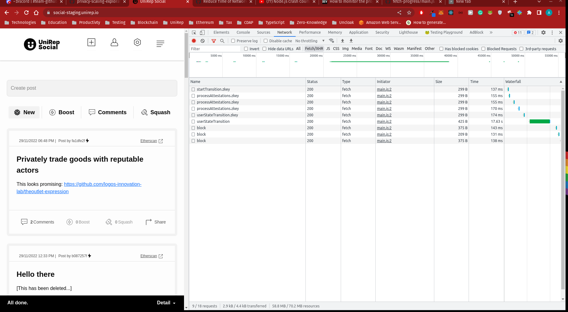 Reduce Time of UST POST Request · Issue #177 · Unirep/Unirep-Social · GitHub