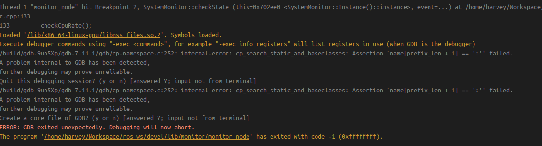 core dump when a break point was set · Issue #5565 · microsoft/vscode ...
