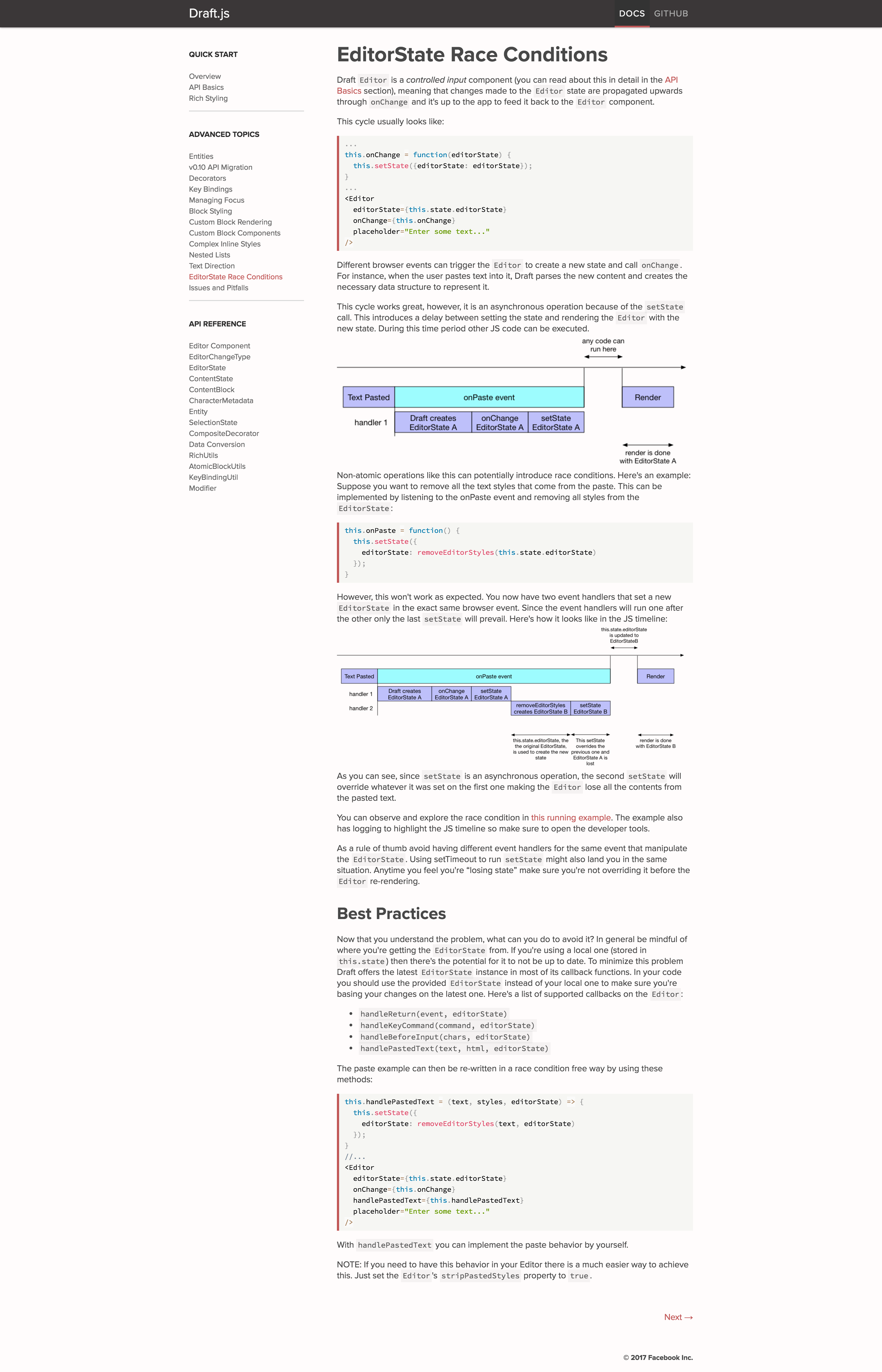 Not being able to update editor state · Issue #318 · facebookarchive/draft-js · GitHub