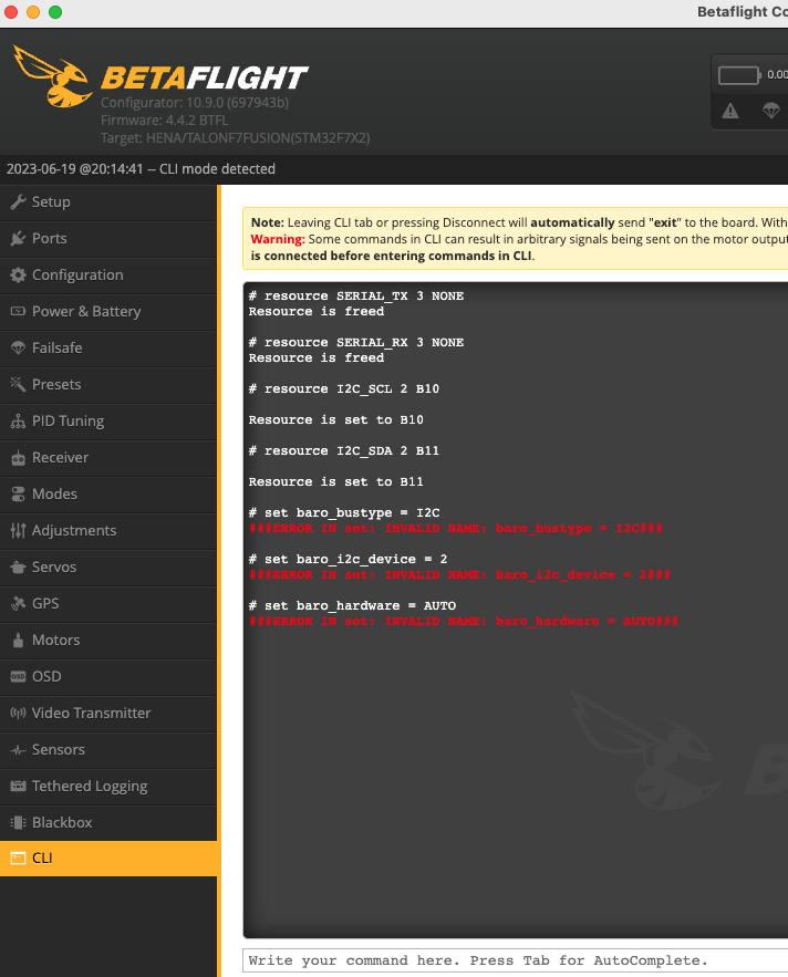 BF 4.4.2 external I2C BMP280 barometer not supported, see #12209 · Issue #12901 · betaflight ...