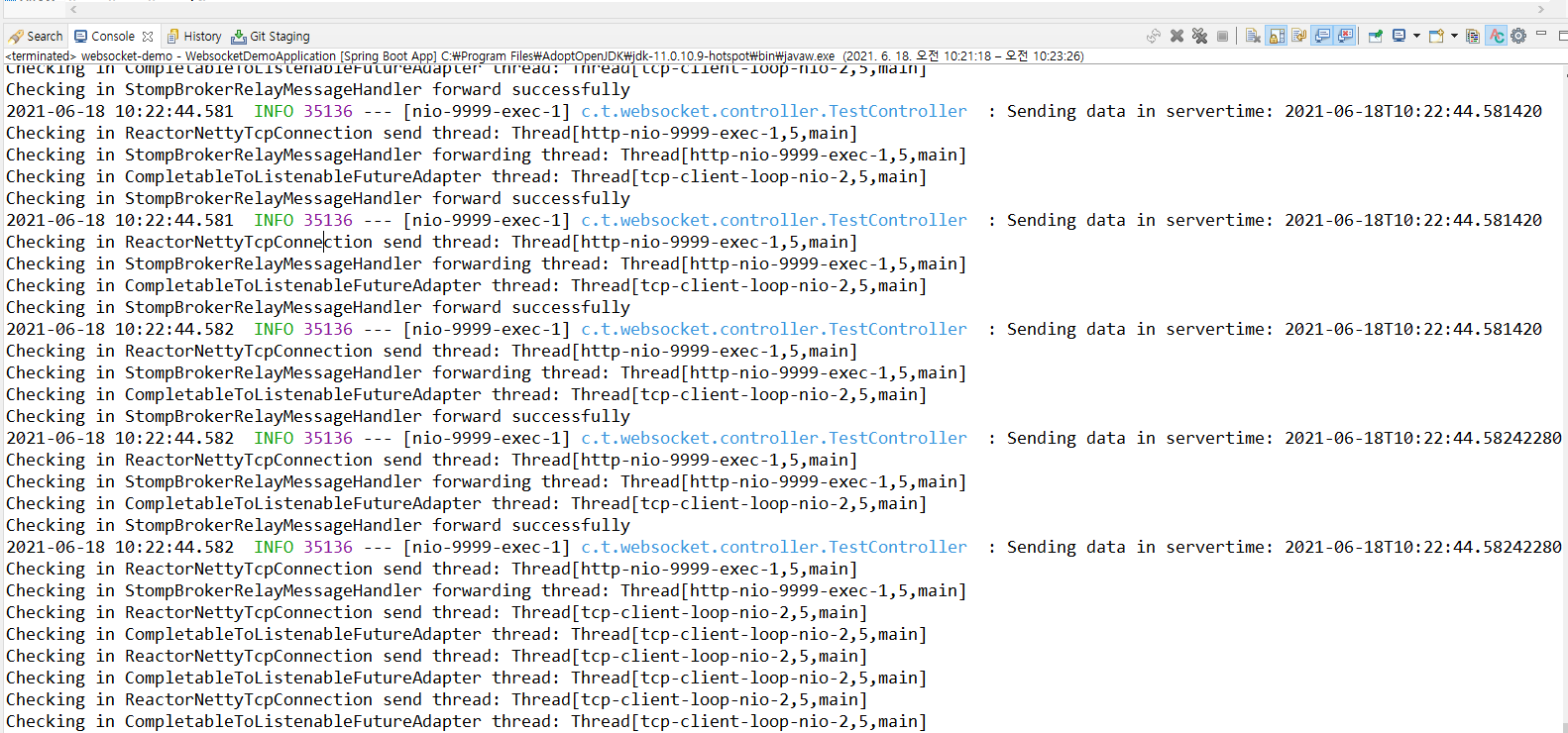 SimpMessagingTemplate.convertAndSend causes hanging thread · Issue #26464 · spring-projects ...