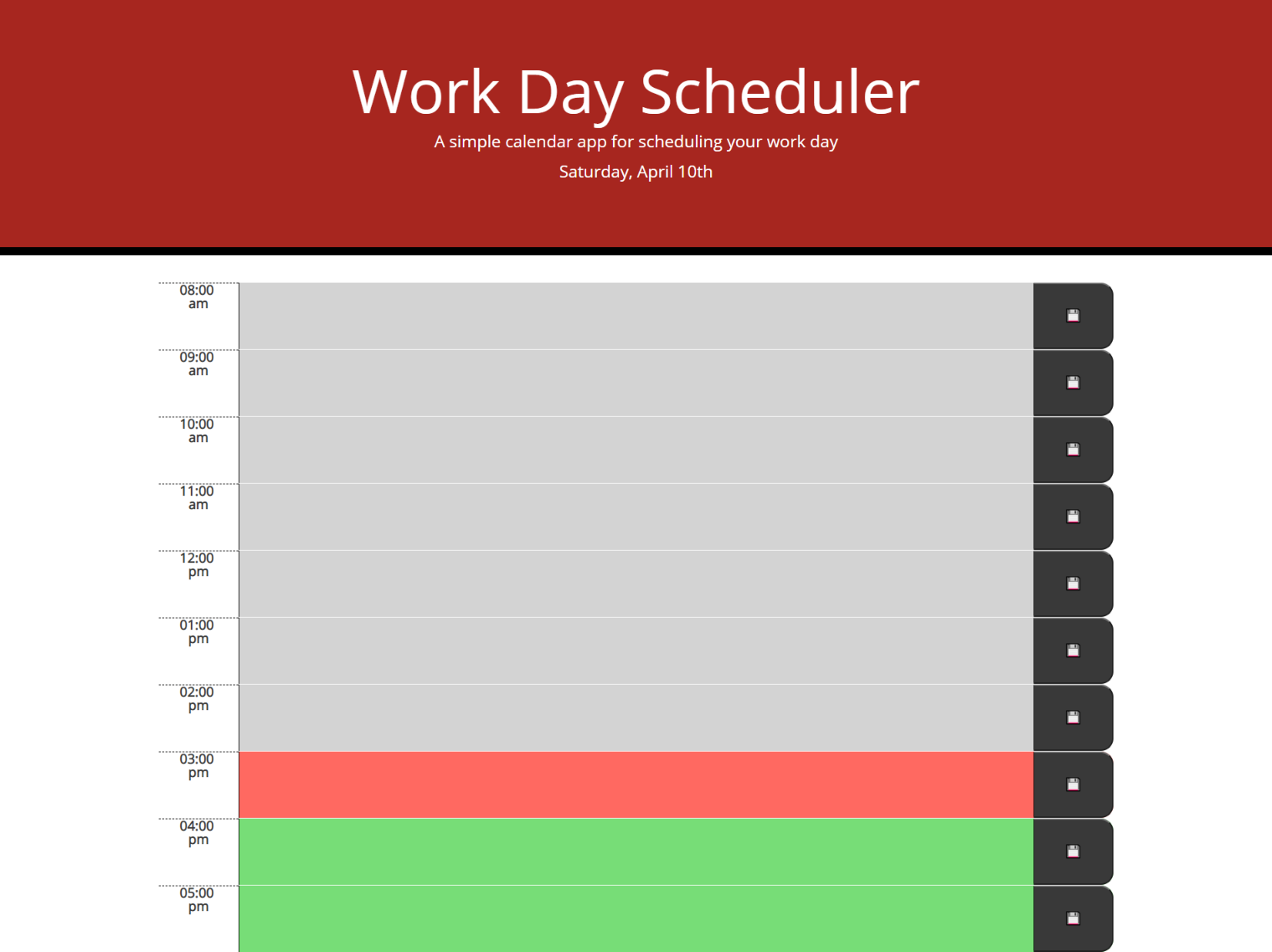 GitHub - AngyMtz/Workday-Scheduler: Work day Scheduler