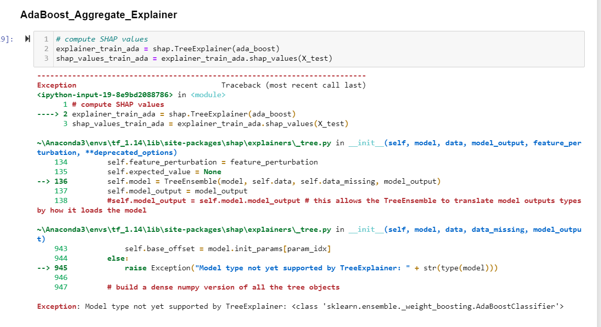 Exception Model Type Not Yet Supported By Treeexplainer · Issue 1379 · Shapshap · Github