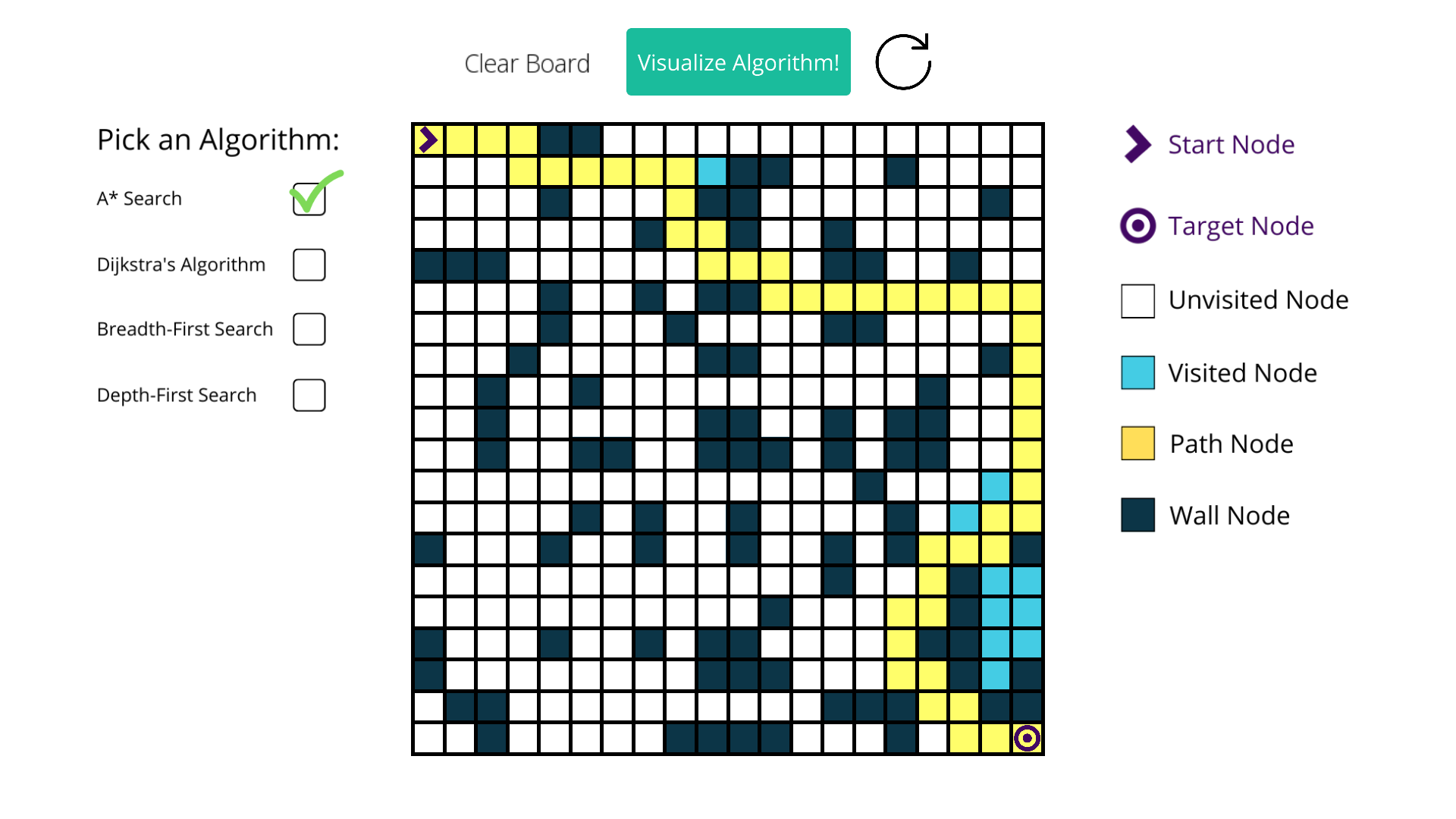 GitHub - KevinVillania/Pathfinding-Visualizer