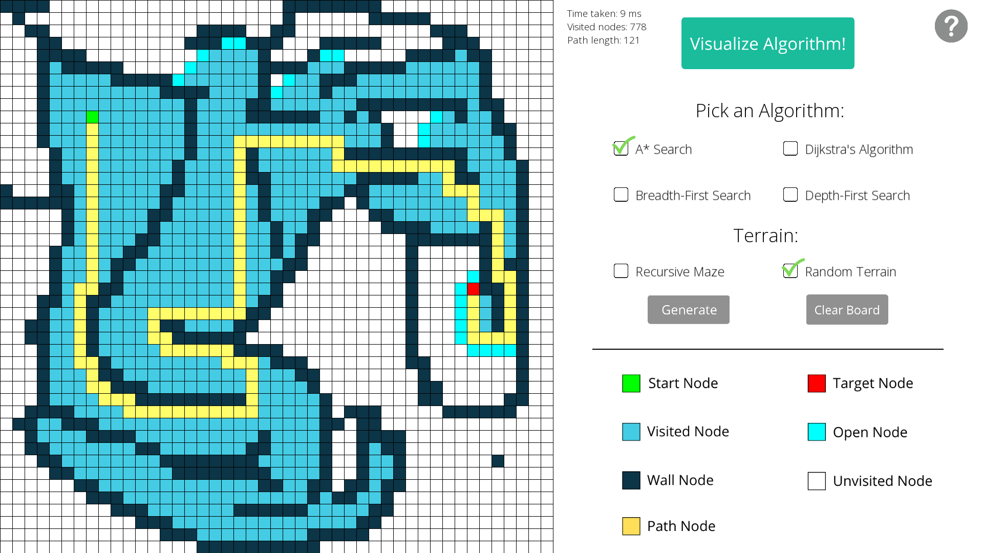 GitHub - joshuainovero/Pathfinding-Visualizer
