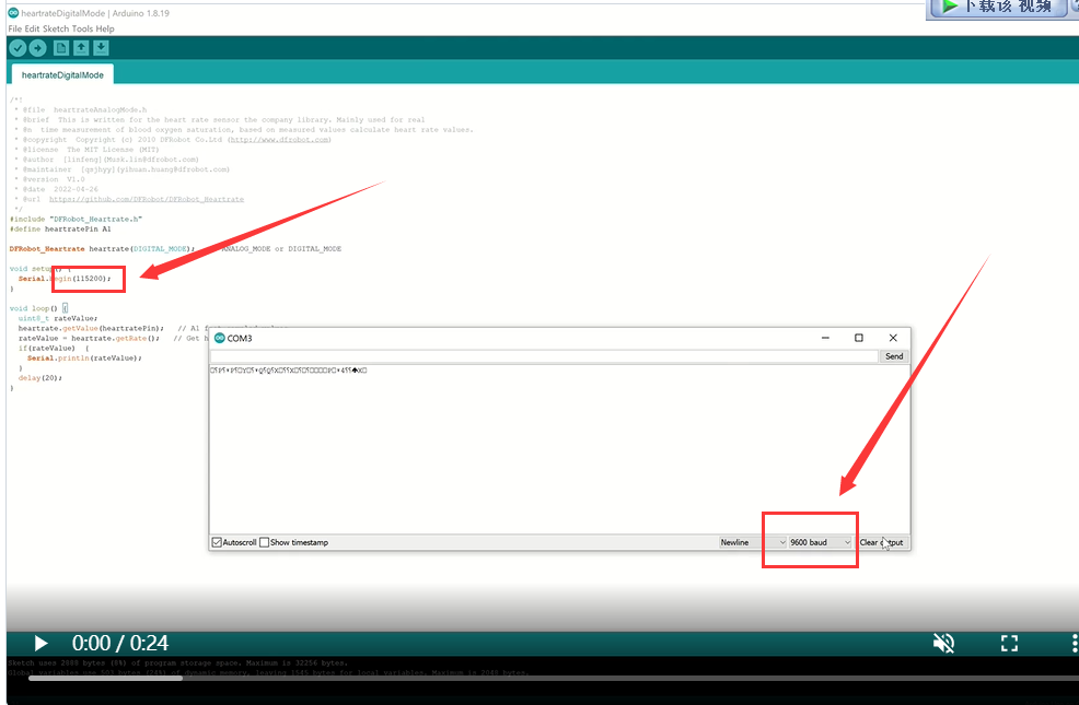 使用心率传感器过程中数据出现乱码 · Issue #2 · DFRobot/DFRobot_Heartrate · GitHub