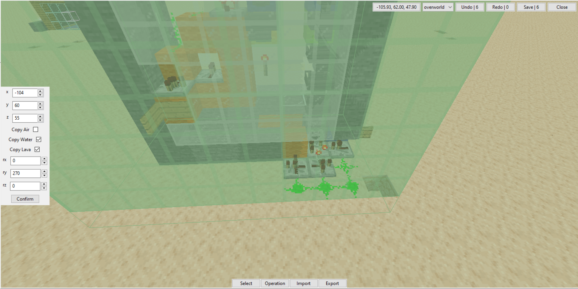 All Blocks rotated, when rotating a selection · Issue #163 · Amulet ...